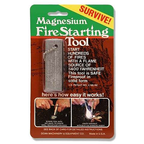 Doan Magnesium Fire Starting Tool Reviews - Trailspace