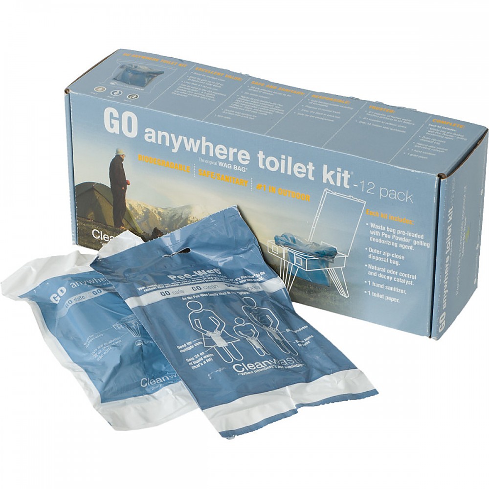 Cleanwaste Go Anywhere Toilet Kit Wag Bag Reviews - Trailspace