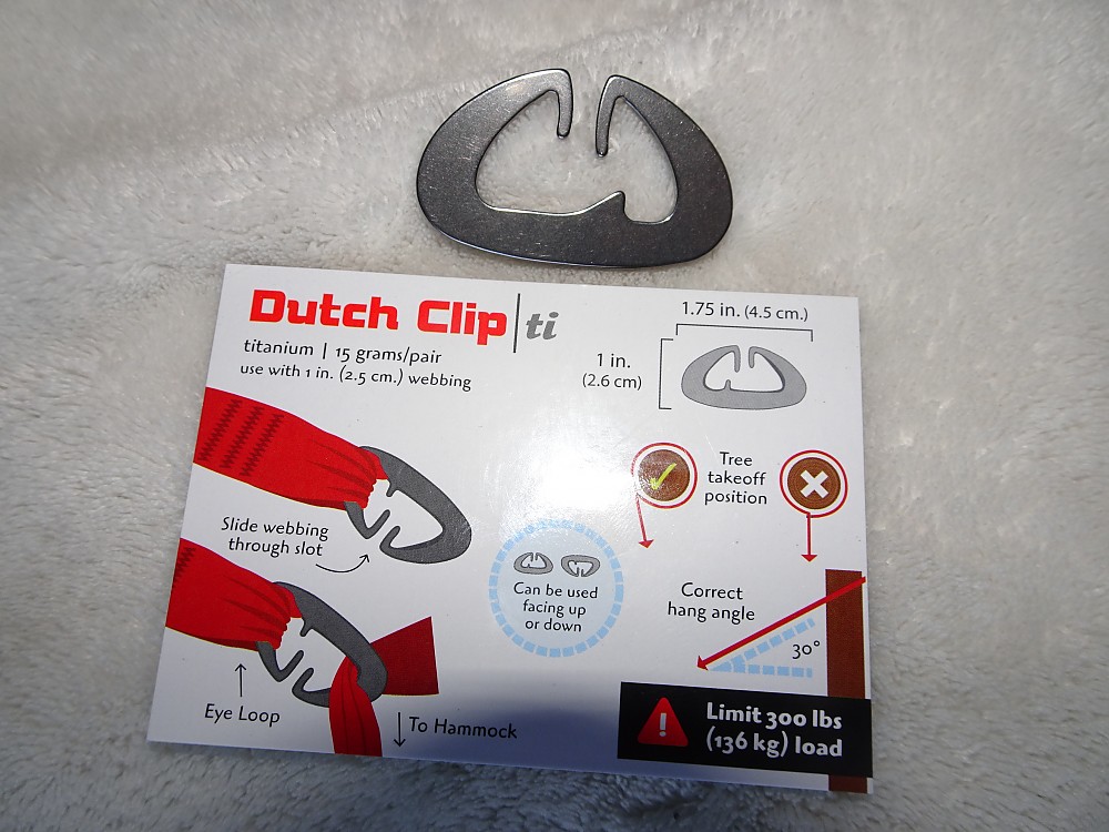 DutchWare Titanium Dutch Clip Reviews - Trailspace