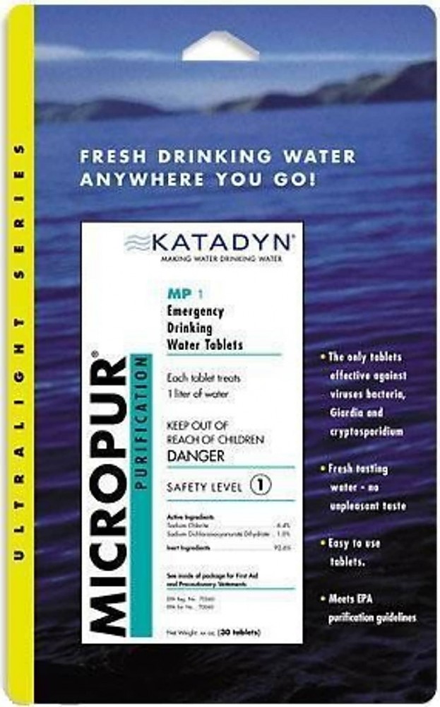 Katadyn Micropur MP1 Purification Tablets Reviews - Trailspace