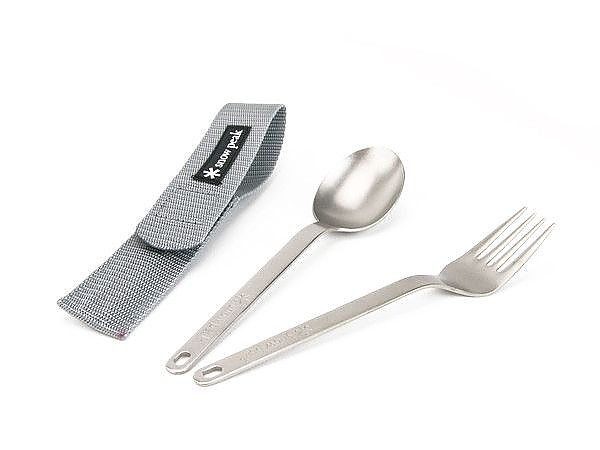 Snow Peak Titanium Fork & Spoon Set Reviews - Trailspace